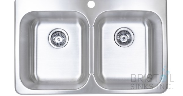 B211 Double Bowl - Top-mount Kitchen Sink | Bristol Sinks
