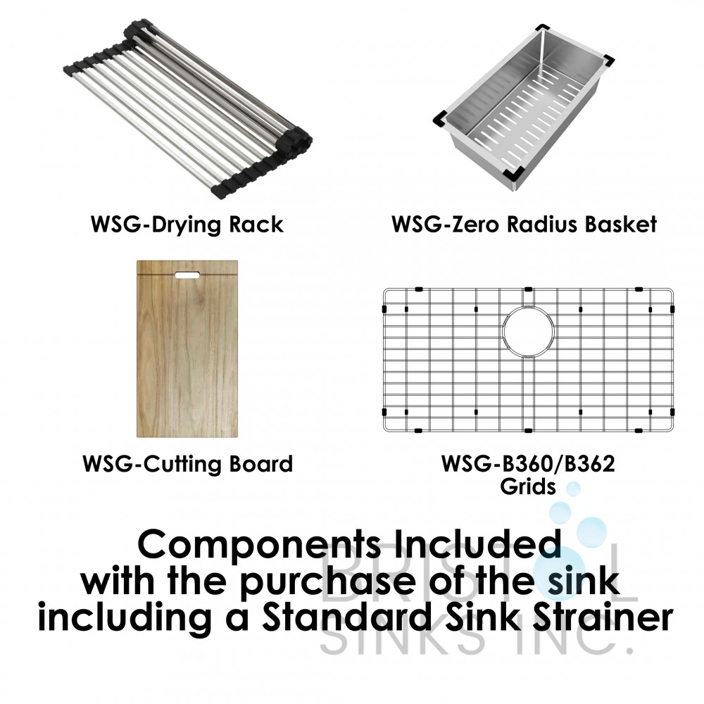 Virtuo Granite Workstation | Single Bowl Sink | Bristol Sinks